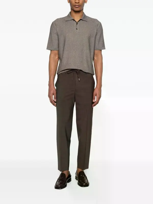 Agnona Textured Polo Shirt - Neutrals