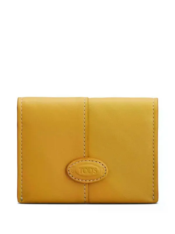 TOD'S Logo-patch Cardholder - Yellow