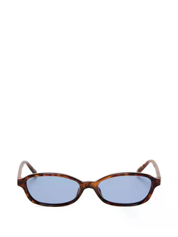 Le Specs Honey Pot Tortoise Oval-frame Sunglasses - Brown