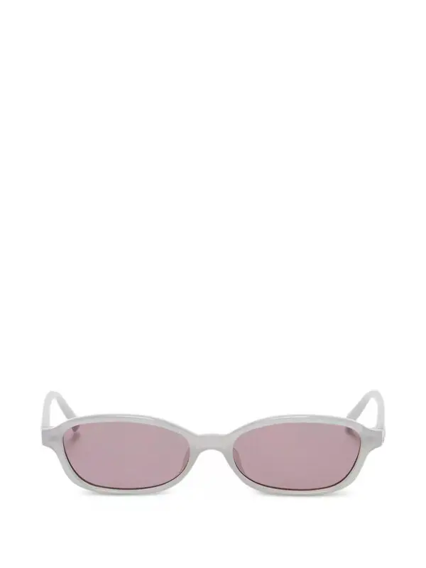 Le Specs Honey Pot Oval-frame Sunglasses - Grey