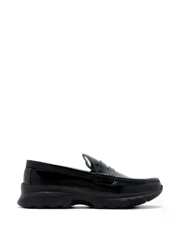Filling Pieces Embossed Logo Penny Loafers