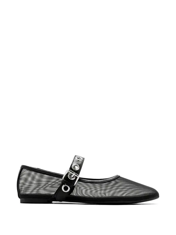 Senso Constance Eyelet-strap Ballet Flats - Black