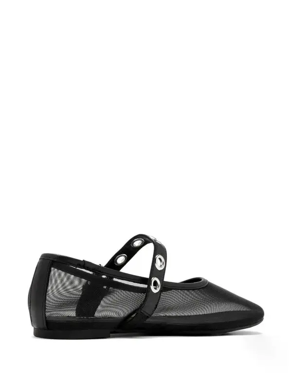 Senso Constance Eyelet-strap Ballet Flats - Black
