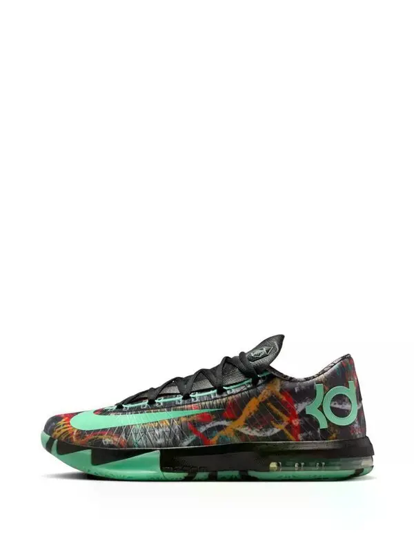 Nike Zoom Kd 6 Graphic-print Sneakers - Black