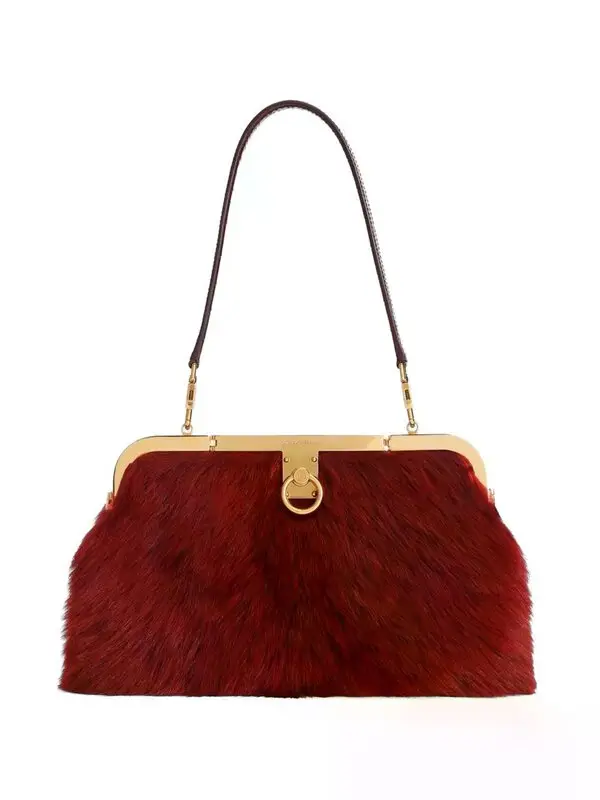 Dolce & Gabbana Amanda Handbag In Sheepskin And Crocodile Leather