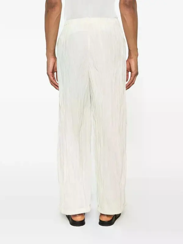 GONGDID DESIGN Textured Straight-leg Trousers