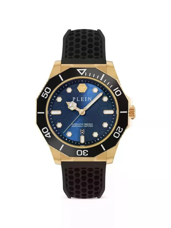 Philipp Plein Aquastorm Chronograph Watch With Honeycomb Dial - Blue