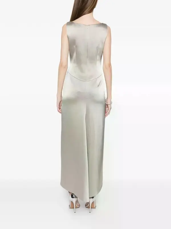 FELY CAMPO Sleeveless Boat Neck Mid-length Dress