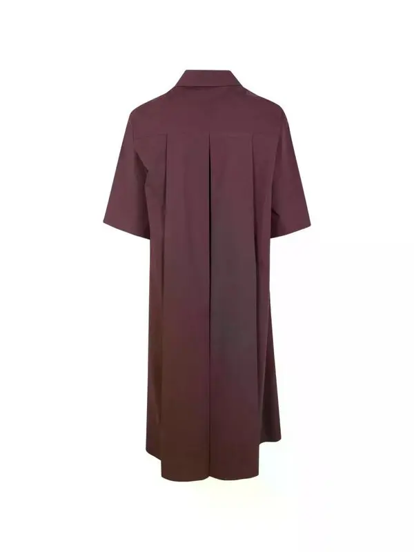 Antonelli Firenze Polo-collar Short-sleeve Dress - Brown
