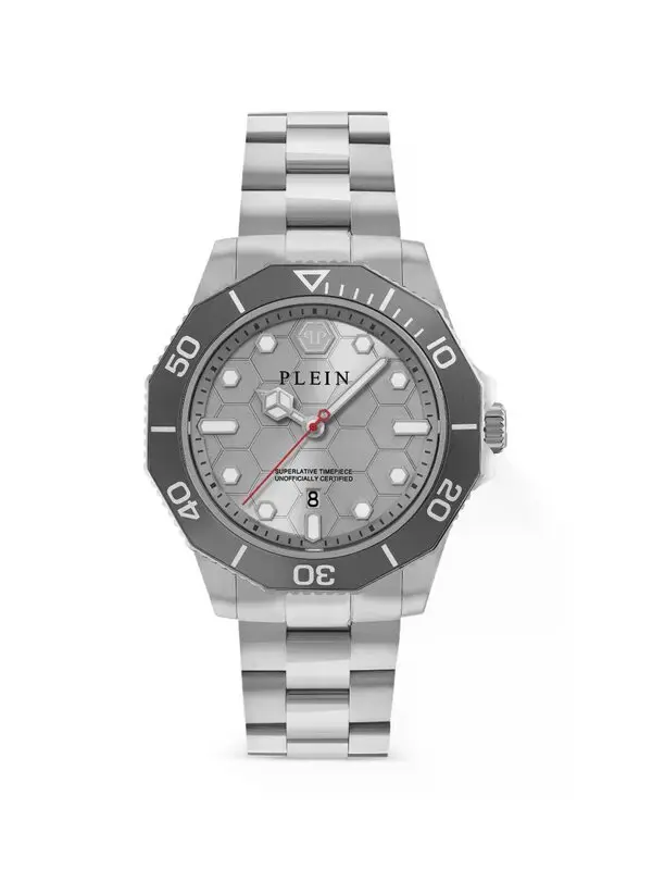 Philipp Plein Aquastorm 44mm Watch - Silver