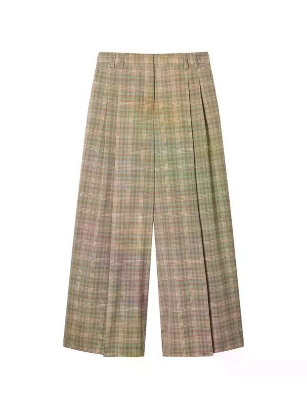 Paul Smith Wide-leg Cropped Trousers - Neutrals