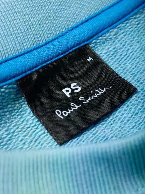 Paul Smith Zebra-motif Crew-neck Sweatshirt - Blue