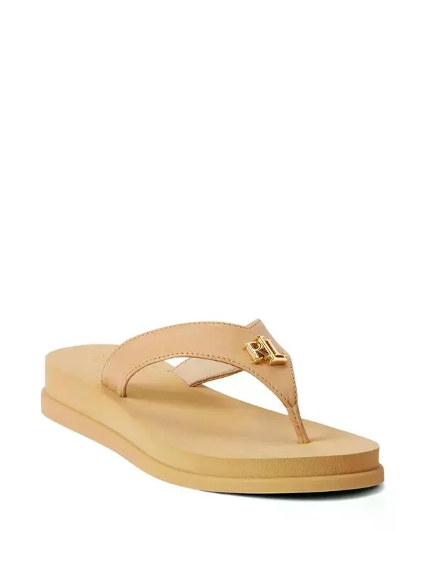 Polo Ralph Lauren Logo-detail Flat Sandals - Neutrals
