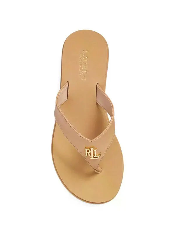 Polo Ralph Lauren Logo-detail Flat Sandals - Neutrals