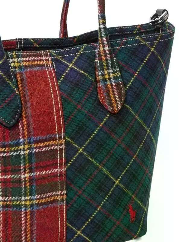 Polo Ralph Lauren Tartan Two-tone Tote Bag