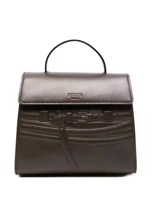 Moschino Debossed Tote Bag