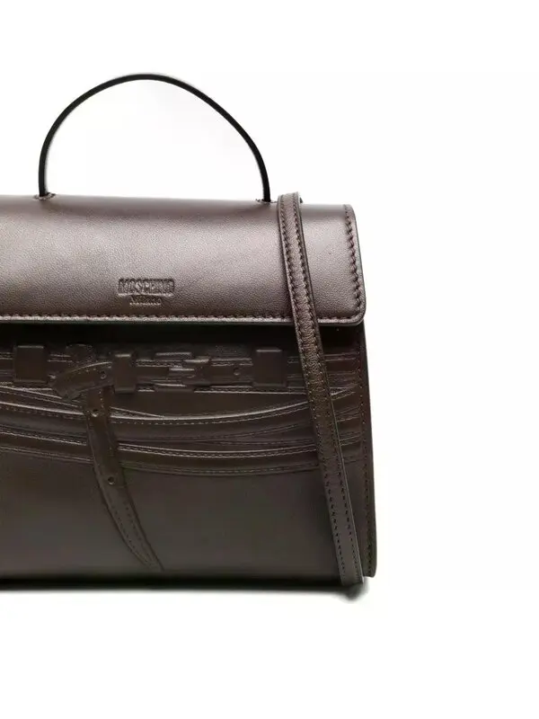 Moschino Debossed Tote Bag
