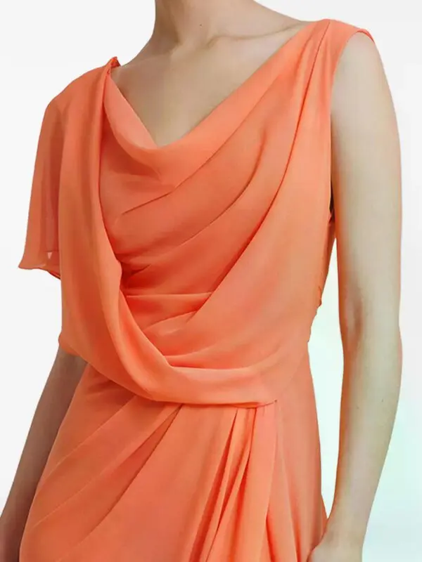 GEMY MAALOUF V-back Maxi Dress - Orange