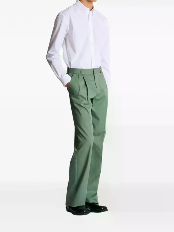 Balmain Pleated Trousers - Green