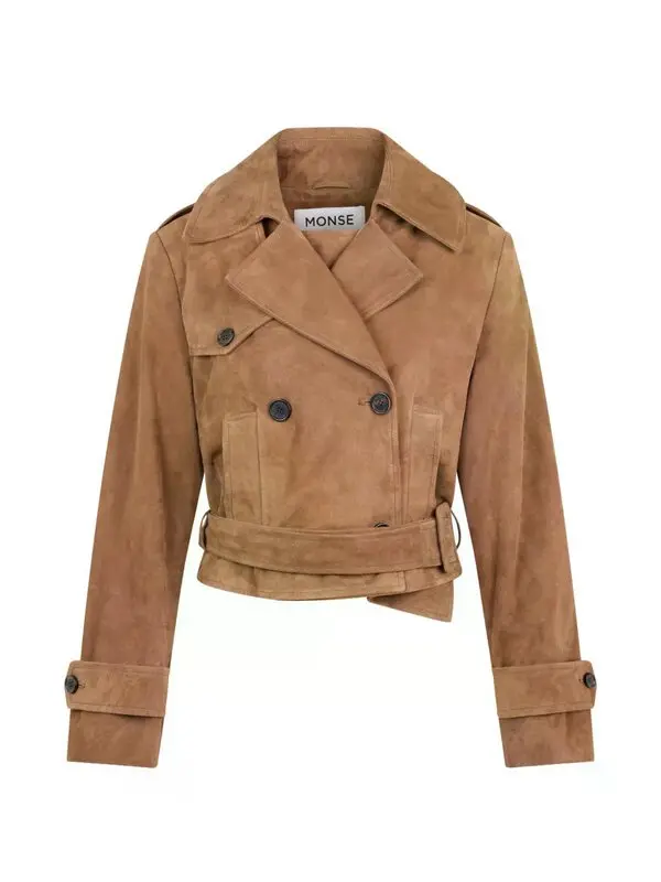 Monse Double-breasted Suede Jacket