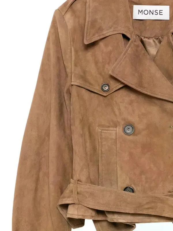 Monse Double-breasted Suede Jacket