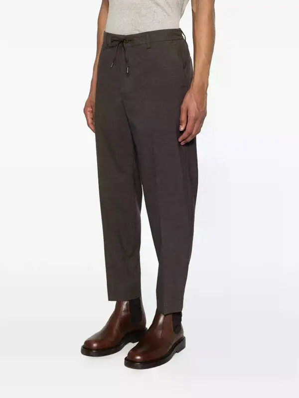 BRIGLIA 1949 Covents Drawstring Trousers - Brown