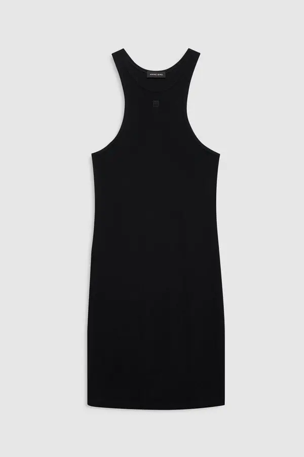 ANINE BING Cole Mini Dress - Black