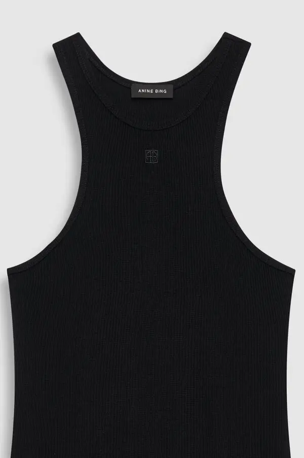ANINE BING Cole Mini Dress - Black