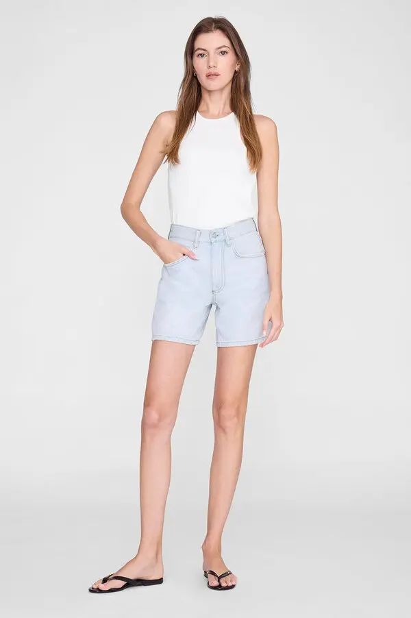 ANINE BING Delaney Denim Short - Lucid Blue
