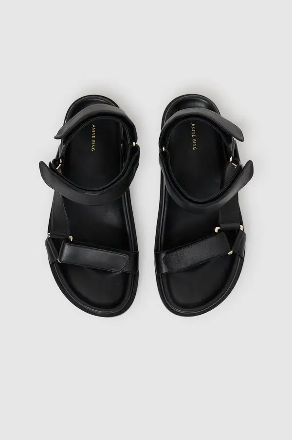 ANINE BING Jess Sandals - Black
