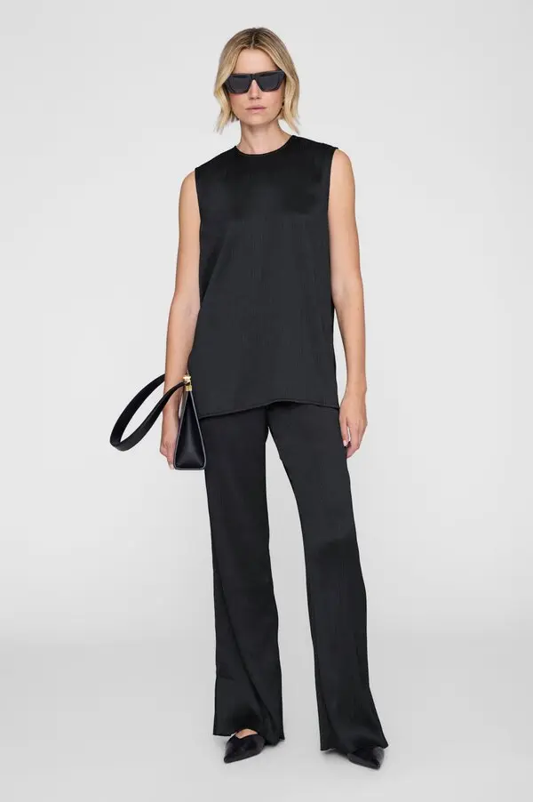 ANINE BING Malia Sleeveless Top - Black