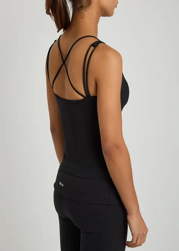 TALA Skinluxe Multi Strap Stretch-jersey Tank Top - Black