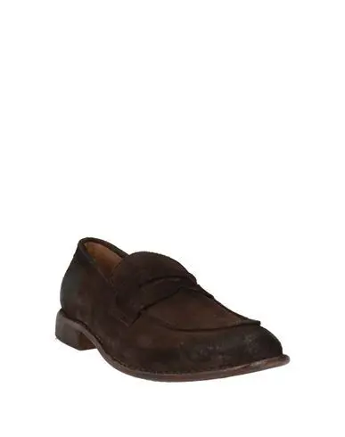 Moma Dark Leather Loafers - Brown