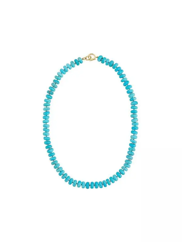 Irene Neuwirth 18kt Yellow Gold Bead Necklace - Blue