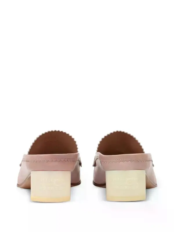 MAISON MARGIELA Penny-strap Leather Mules - Pink