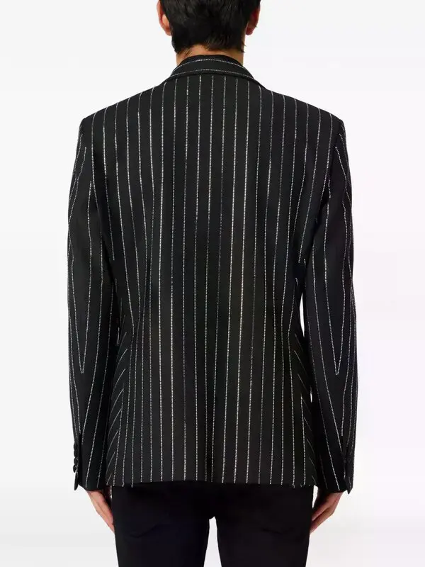 Philipp Plein Jacquard Striped Blazer