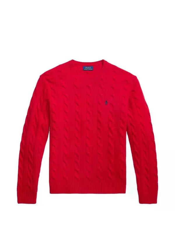 Polo Ralph Lauren Cable-knit Crew-neck Sweater - Red