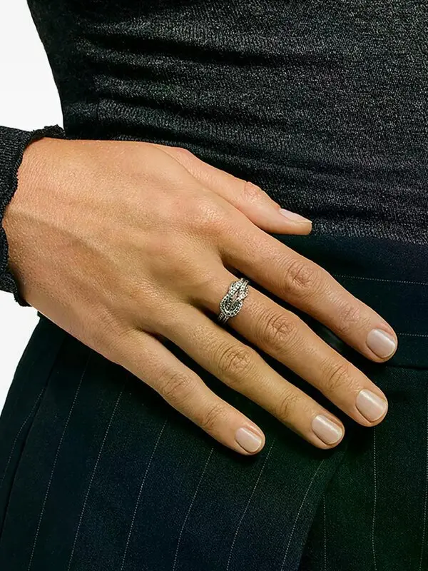 John Hardy Sterling Woven Love Knot Ring