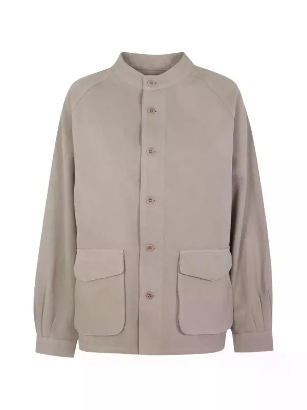 Labo.art Flap-pocket Cotton Jacket - Neutrals