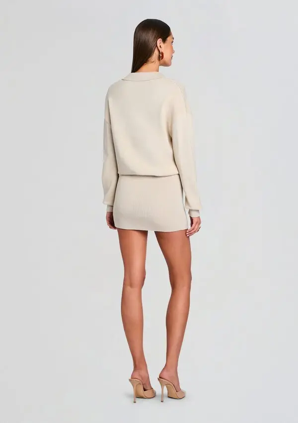 SEROYA Lilly Mini Dress - Almond