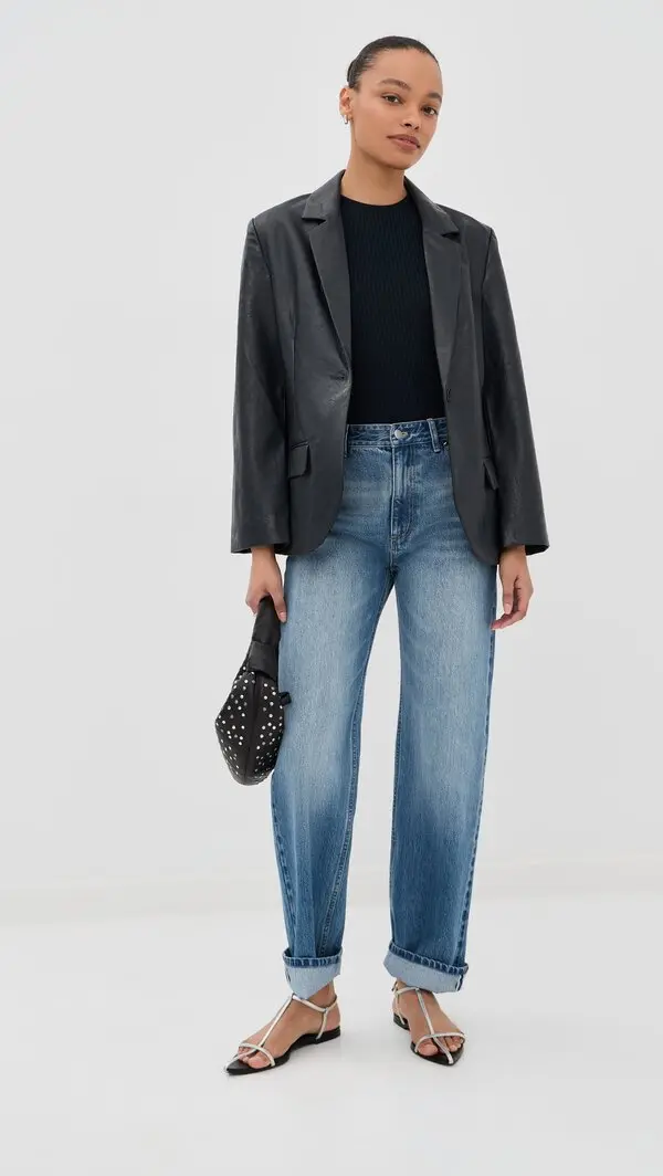 Tibi Ribbed Cut Out Tank Top