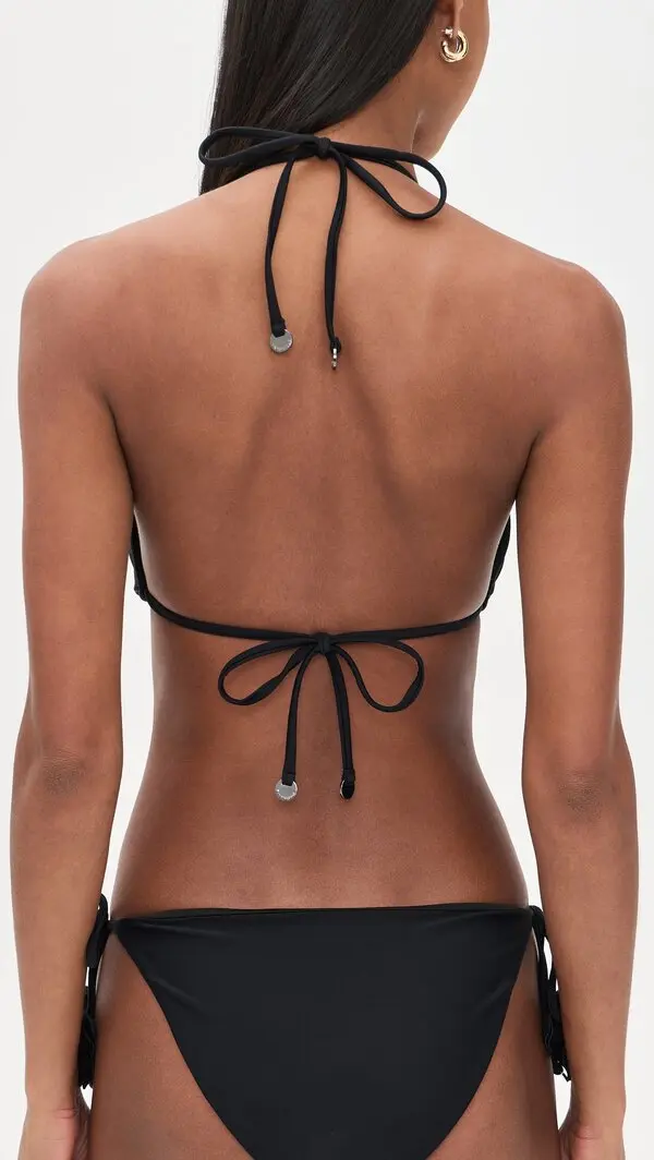 Ramy Brook Floral Nikoleta Bikini Top - Black