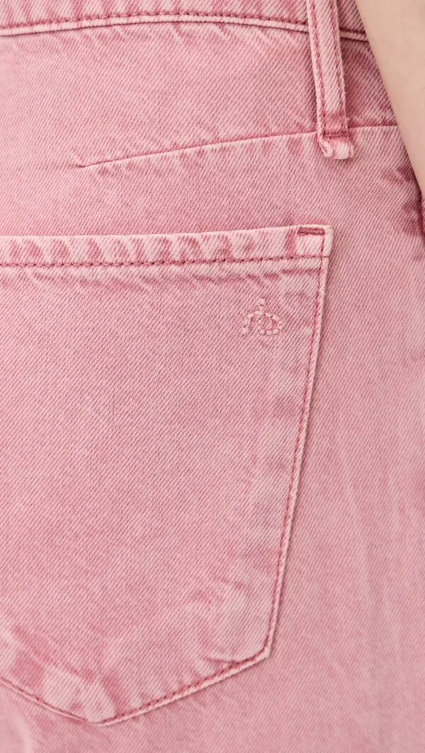 Rag & Bone Featherweight Phoebe Drawstring Jeans - Raspberry