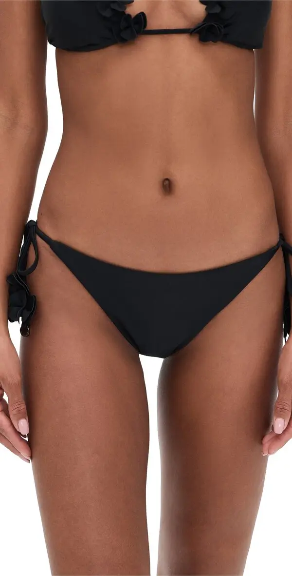 Ramy Brook Floral Benni Bikini Bottoms - Black