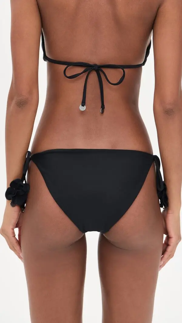Ramy Brook Floral Benni Bikini Bottoms - Black