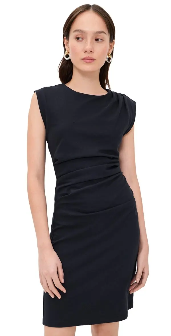 Vince Twisted Drape Jersey Dress
