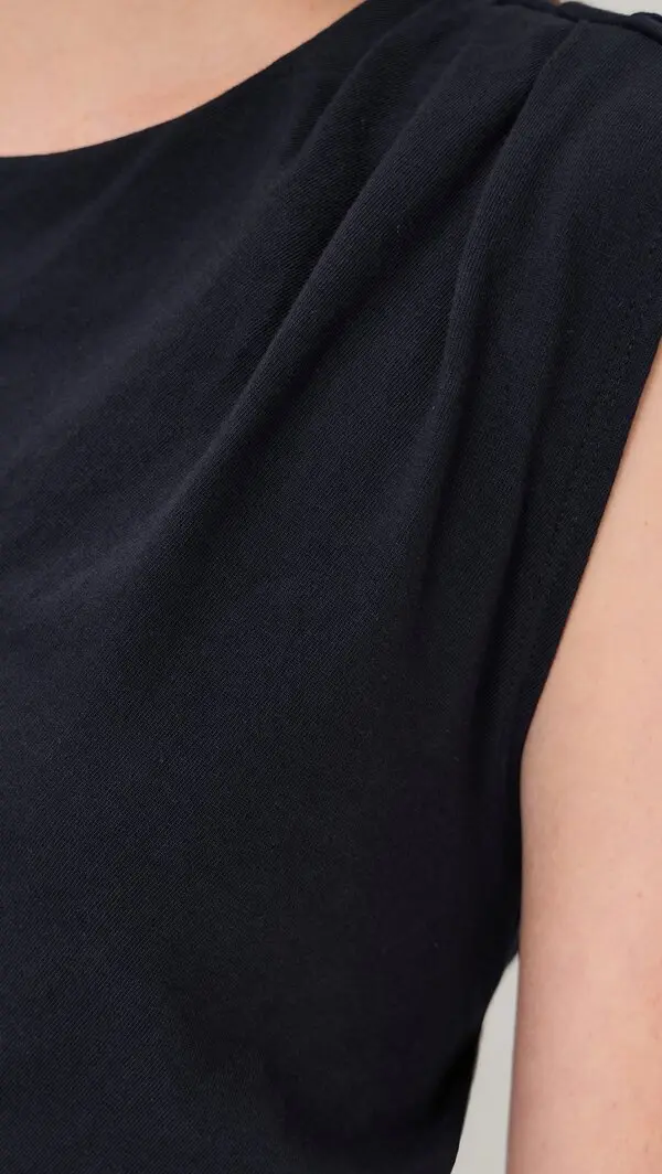 Vince Twisted Drape Jersey Dress