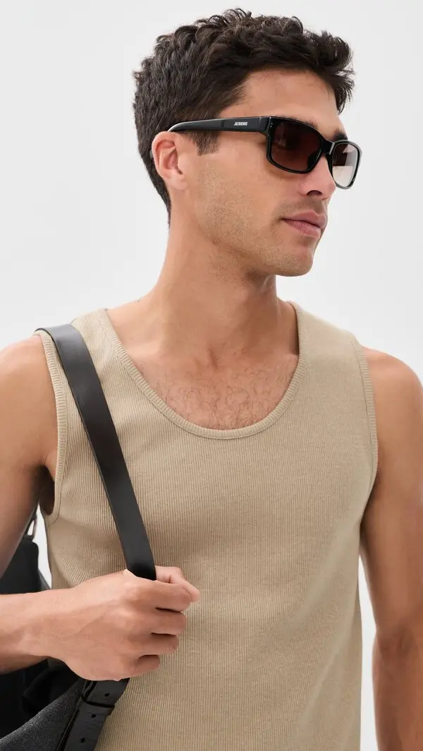 Jacquemus Square Frame Sunglasses - Black