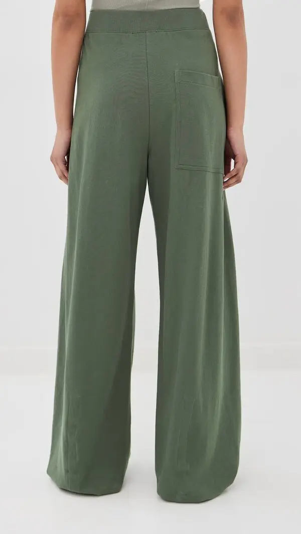 Tibi French Terry Sweatpants - Olive