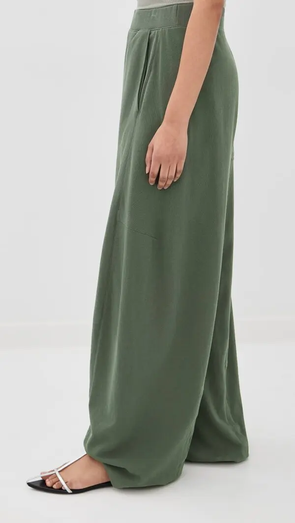 Tibi French Terry Sweatpants - Olive